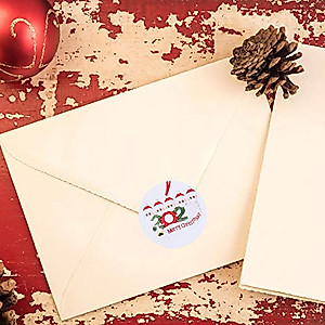 500 Sheets Christmas Snowman Self- Adhesive Stickers Sealing Stickers Roll Christmas Decorations