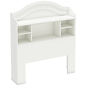 South Shore Savannah Bookcase Headboard, Twin, Pure White