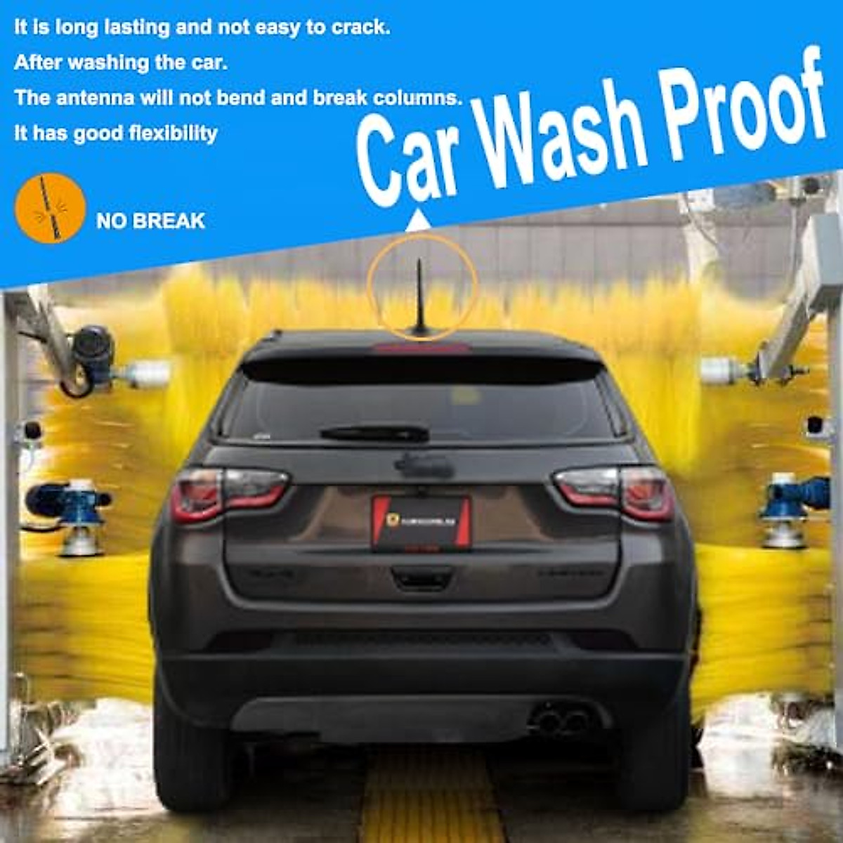 Antenna Fits for 2011-2023 Jeep Cherokee Accessories Grand Cherokee, Renegade, Compass, Liberty, Chrysler 200, Dodge Durango, Avenger, Dart, Journey, Fiat 500, 68297936AA 5091100AA 5091100AB Antennas