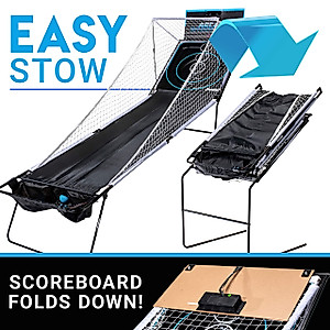 Franklin Sports Whirl-Ball Arcade Game - 4 Arcade Balls and Over 5ft Ramp - Game Room Ready - Kid and Family Fun All Game Night!