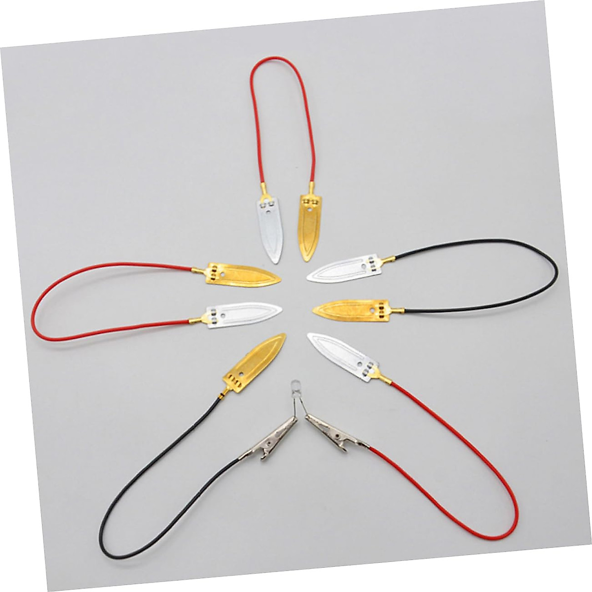 BCOATH 2 Sets Fruit Power Generation Experiment Equipment Best Chemical Experiment Material Scientific Experiment Supplies Lemons Toy Batteries Battery Zinc Copper Electrode Strips Metal