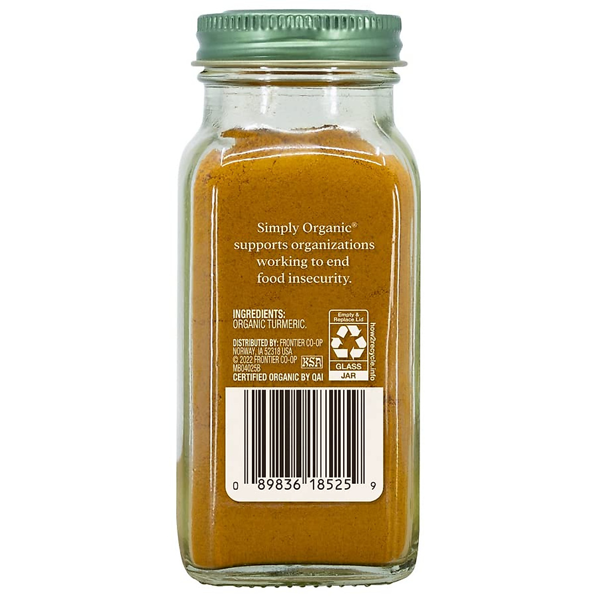 Simply Organic Ground Turmeric Root, Certified Organic | 2.38 oz | Curcuma longa L.