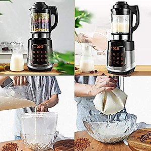 Nut Milk Bag Reusable 3 Pack 12" x 10" Cheesecloth Bags for Straining Almond/Soy Milk Greek Yogurt Strainer Milk Nut Bag for Cold Brew Coffee Tea Beer Juice Fine Nylon Mesh Cheese Cloth