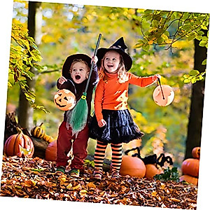 Abaodam 3pcs Witch Broom Halloween Wizard Broom Kids Halloween Costume Witch Supplies Cosplay Witch Costume Kids Clothes Mini Broom Decor Halloween Small Broom Make up Apparel Plastic