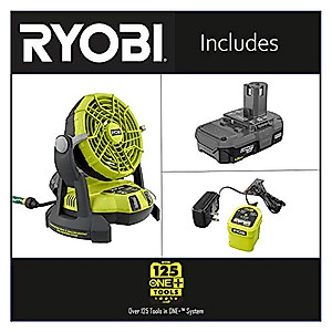 RYOBI 18-Volt ONE+ Bucket Top Misting Fan Kit