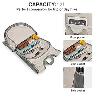 G4Free 12L Hiking Backpack, Lightweight Small Hiking Daypack for Outdoor Travel Mini Foldable Shoulder Bag