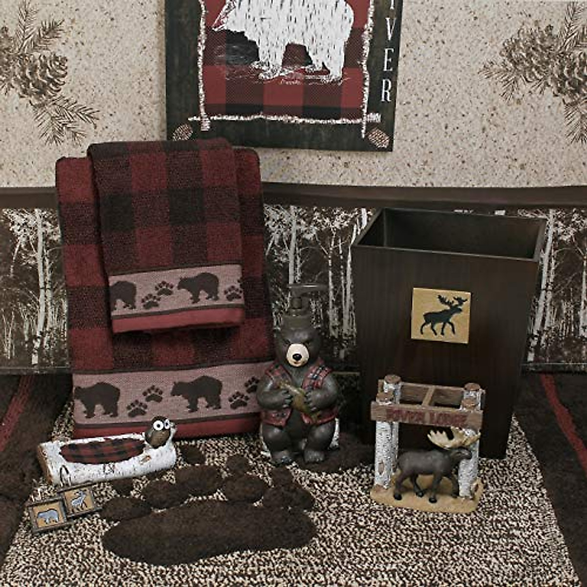 SKL Home by Saturday Knight Ltd. Sundance Hand Towel,Cotton Red