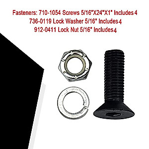 HandyTek 2 Pack 781-0490 & 981-0490 W/Fasteners Compatible with Troy-Bilt/MTD Craftsman Lawn Mower Fits 24A-030E799, 24A-060E711, 24A-060E766, CSV070, CSV206