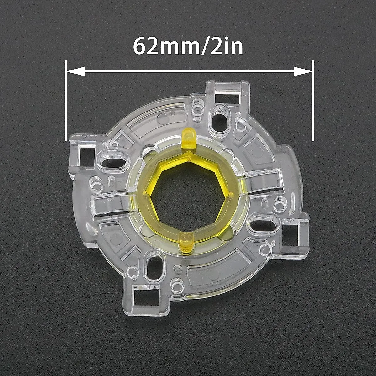 DGHAOP 4pcs Arcade Rocker Accessories Base 4/8 Way Restrictor Plate Gate JLF Series Joystick Fully Transparent Base Retaining Ring