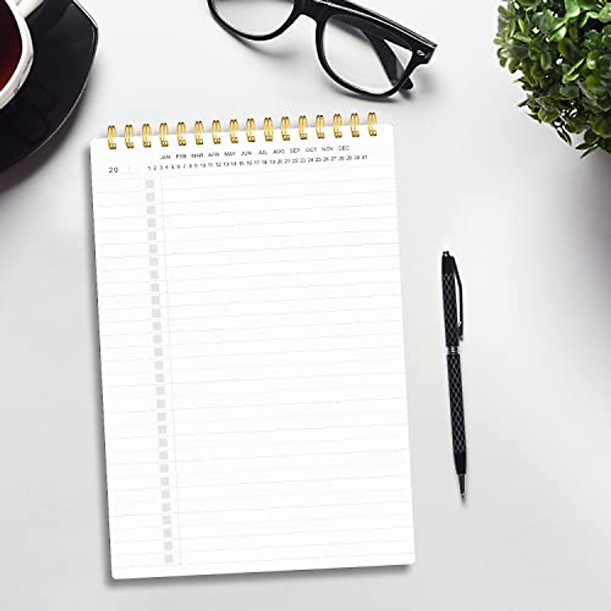 Regolden-Book To Do List Notepad Spiral Planner, Daily Task Tracker with Wide Lined Notebooks, List Maker, Daily Schedule Tracking College Ruled Flexible Cover To Do List Journal, Grocery Checklist for Teacher/Men/Women, 52 Sheets (6"x8.5")2Pack