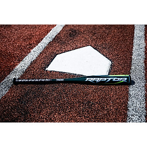 Rawlings | RAPTOR Baseball Bat | USA | -10 | 1 Pc. Aluminum | Dark Green | 29 inch