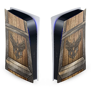 Head Case Designs Officially Licensed Assassin's Creed Wood And Metal Chest Black Flag Graphics Vinyl Faceplate Sticker Gaming Skin Decal Compatible With Sony PlayStation 5 PS5 Digital Edition Console