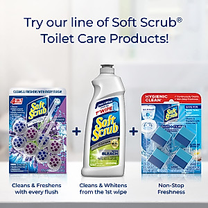 Soft Scrub 4-in-1 Rim Hanger Toilet Bowl Cleaner, Lavender, 2 Count
