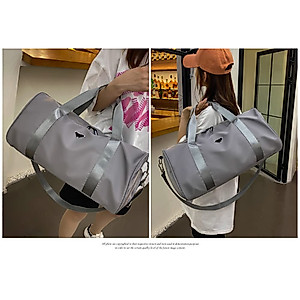 Gym Bag for Women Sports Tote Travel Bags Carry On with Shoe Compartment for Weekender Tennis Baseball Yoga School