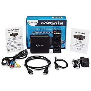 ClearClick HD Capture Box Platinum - Capture and Stream Video from HDMI, RCA, AV, VGA, YpbPr, VHS, VCR, DVD, Camcorders, Hi8