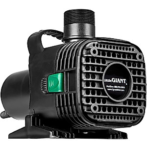 Little Giant F40-5500 115-Volt, 5540 GPH Wet Rotor Pump with 20-Ft. Cord for Ponds up to 5500 Gallons, Black, 566727