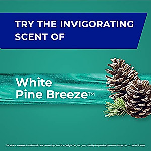 Hefty Ultra Strong Multipurpose Large Trash Bags, Black, White Pine Breeze Scent, 30 Gallon, 50 Count