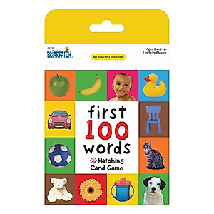 Briarpatch, First 100 Words Matching, Kids Early Learning Card Game Activities, Travel Game for Preschoolers and Family, Ages 2+