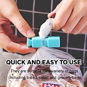 Yoben Bread Bag Clips Reusable,Kitchen Clips For Bags,Plastic Snack Bag Clips For Food Chips And Other Food Bags,Easy To Use General Bag Clips For Food Storage (4pcs)