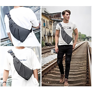 Xinxinyu Sling Bag Chest Backpack Casual Daypack Shoulder Crossbody Lightweight Anti Theft Outdoor Sport Travel Hiking for Men Women