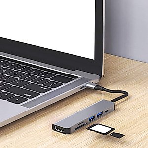 Type‑C Docking Station Adapter Intelligent Easy Docking Station Adapter Hub Adapter for Travel Home