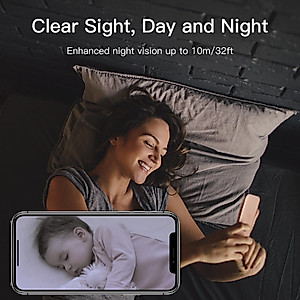 Funovation 3MP Indoor Security Camera, 360° PTZ 2.4G WiFi Only Cameras for Home Security/Baby Monitor, Plug-in Pet Camera with Phone App for Dog/Cat, 2-Way Talk, Night Vision, Auto Tracking, SD/Cloud