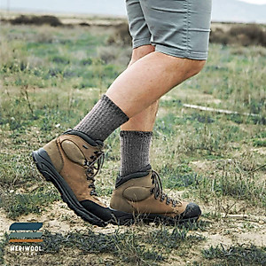 Merino Wool Hiking Socks for Men n Women - 3 Pairs