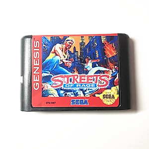 Royal Retro Streets Of Rage 3in1 For Sega Genesis Mega Drive 16 Bit Game Cartridge For PAL And NTSC (Black)
