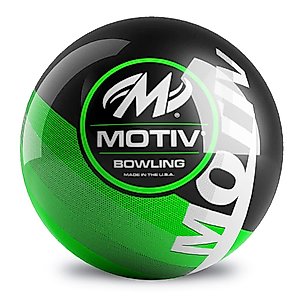 On The Ball Bowling Motiv Velocity Spare Bowling Ball - Black/Lime 16lbs