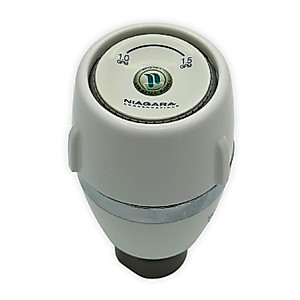 Niagara N2610 - Bi-Max Adjustable Flow Rate (1.0/1.5 GPM) California Compliant Showerhead in White - Adjustable Water Saving High Efficiency Shower Head