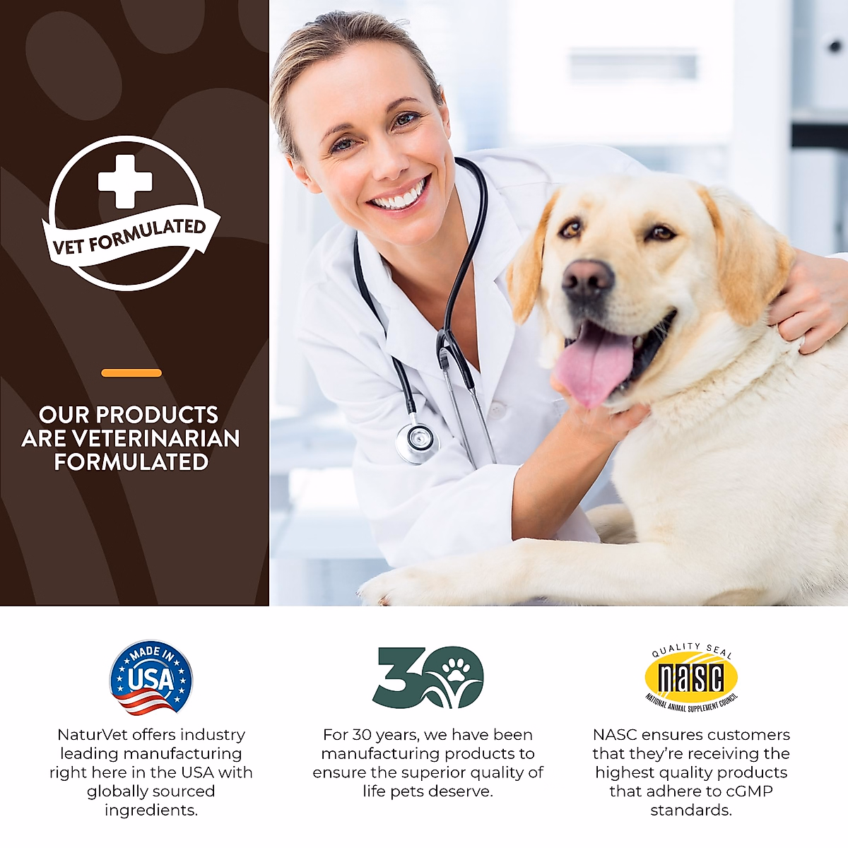 NaturVet Bulldog Breed Supplement- for Joint Support, Digestion, Skin, Coat Care- Dog Multivitamins with Minerals, Omega-3, PlaqueOff- Wheat-Free Vitamins for Dogs- Bully Breeds- 50 Soft Chews