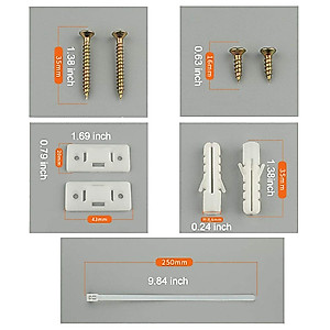 Furniture Straps (12 Pack) Baby Proofing Anti Tip Furniture Anchors Kit, Cabinet Wall Anchors Protect Toddler and Pet from Falling Furniture, Adjustable Child Safety Straps Earthquake Resistant