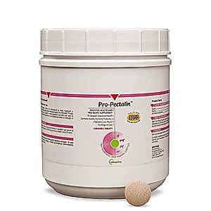 Vetoquinol Pro-Pectalin Chewable Tablets for Dogs & Cats – 250ct, Beef Liver Flavor – Helps Reduce Occasional Loose Stool & Diarrhea, Balance Gut pH, Support Normal Digestion & Intestinal Flora