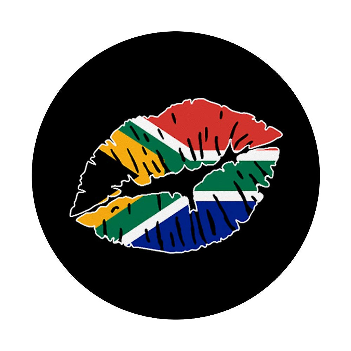 South Africa flag kiss PopSockets PopGrip: Swappable Grip for Phones & Tablets
