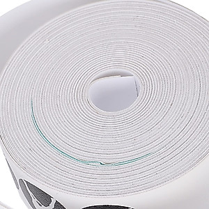 Racket Head Tape, Racket Head Guard Sticker Tennis Racket Accessories Easy to Use 5m/16.4ft for Tennis Player for Outdoor(White)