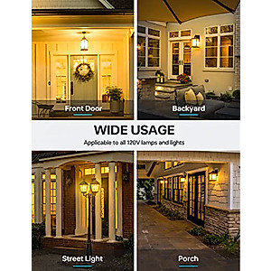 KINDEEP A19 Sleep Light Bulbs Dimmable, Blue Light Blocking Amber Yellow Light Bulbs, 9W Equivalent 60W, Soft Warm 2000K Porch Night Light Bulbs, E26 Dim Light Bulbs for Healthy Sleep, Bedroom, 2-Pack