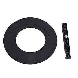 Yibuy Black 4" 5" 6" Bass Drum Adjustable Port Hole Rings for Bass Drum Percussion