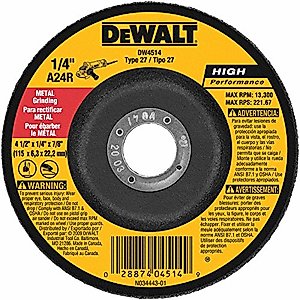 DEWALT Grinding Wheel for Metal, 4-1/2-Inch (DW4514)