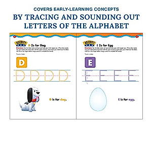 Trace Letters Handwriting Workbook, Alphabet and Basic Vocabulary Activity Book for Kindergarten and Preschool Learning (Big Skills for Little Hands®)