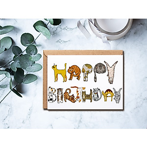 Cats Birthday Card - Happy Birthday Card With Cats - Greeting Card Cat - Have A Purrfect Birthday Cat