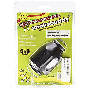 Smoke Buddy Personal Air Purifier Cleaner Filter Removes Odor -Black
