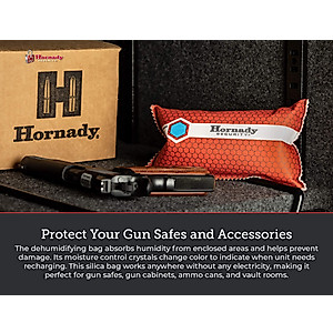 Hornady Reusable Dehumidifier Bag 450G, 95908 - Portable, Easy to Use Moisture Absorbers for Gun Safes & Cabinets - Prevent Moisture Damage for Gun Safe Accessories, Firearms in Your Gun Vault