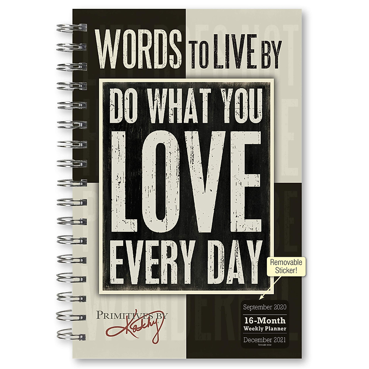 2021 Words to Live By 16-Month Weekly Planner