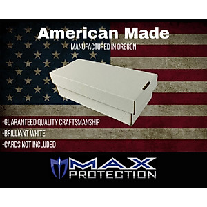 (10) Shoe 2 Row Storage Boxes (1600 Ct.) - Cardboard Storage Box - Baseball, Football, Basketball, Hockey, Nascar, Sportscards, Gaming & Trading Cards Collecting Supplies by MAX PRO