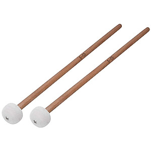 Jacksking Drum Mallets Sticks 2Pcs Mallet Percussion Drum Mallet Hammer White Felt Timpani Snare Drum Musical Instrument Accessories