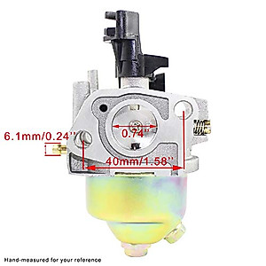 GP3300 Carburetor for Generac Power GP3250 GP1800 GP3600 0057900 0061040 5.5hp 6.5hp 196cc 206cc Generator Part 0H33750178 0K95520119 0J5343A