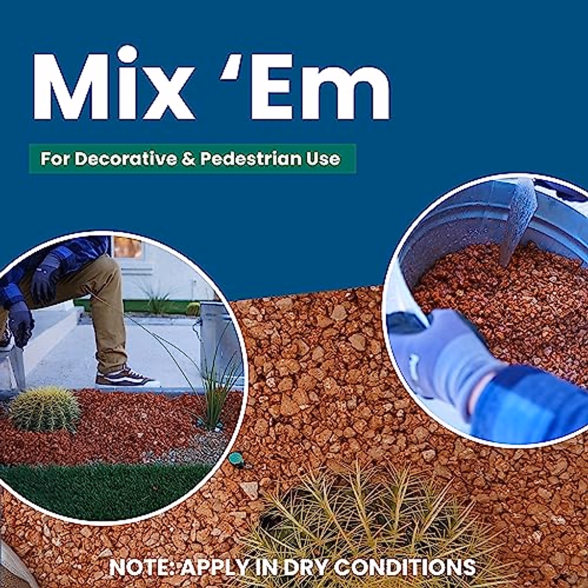 Vuba Easihold XL 1.3 Gallon Pack - Resin Binder for Gravel, Stones, Mulch & Bark - Non Toxic, High Strength, Permeable 5ltrs (169.07 us fl oz)