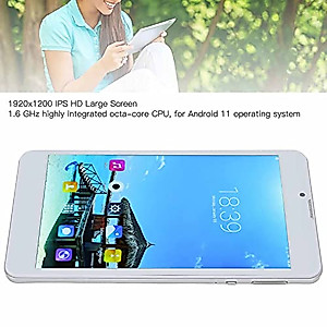 7 inch Tablet, 1920 x 1200 IPS HD Touch Screen WIFI Octa Core Processor 32GB Storage Tablet Computer, Front 2MP and Rear 5 MP Camera, Microphone, Bluetooth GPS Android 11 Tablets for Entertainment(US)