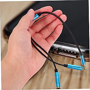Audio Adapter Cable Splitter Cable for Earphones Earphone Splitter Y Splitter Cable Headset Splitter Headphone Mic y Adapter Cable Splitter Cable for Headphones Audio Splitter