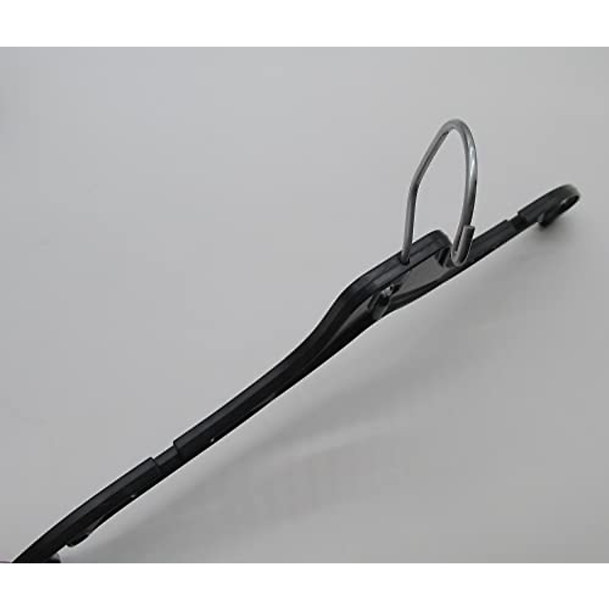 NAHANCO 2414 Junior Plastic Hangers, Super Heavy Weight Shirt Hangers, Swivel Hook, 14" Black (Pack of 100)